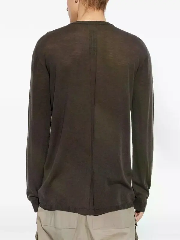 Rick Owens Ribbed-knit Trim Sweater