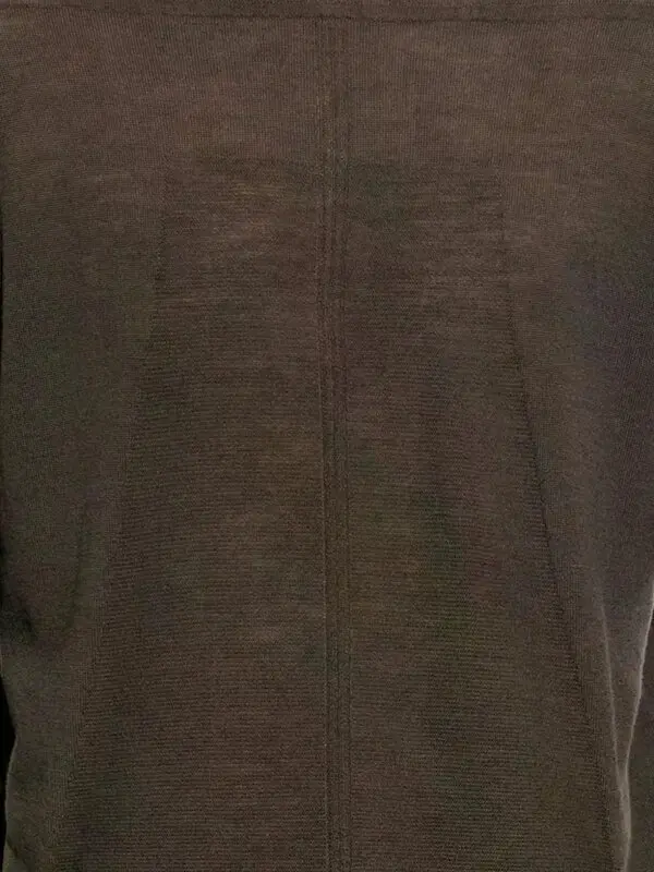 Rick Owens Ribbed-knit Trim Sweater