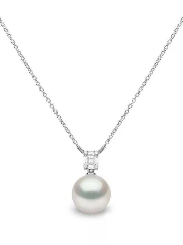 Yoko London 18kt White Gold Starlight Pearl And Diamond Necklace - Silver
