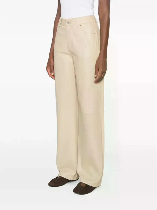 BY MALENE BIRGER Wide-leg Leather Trousers