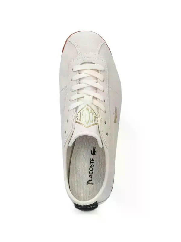 Lacoste Embroidered Suede Sneakers