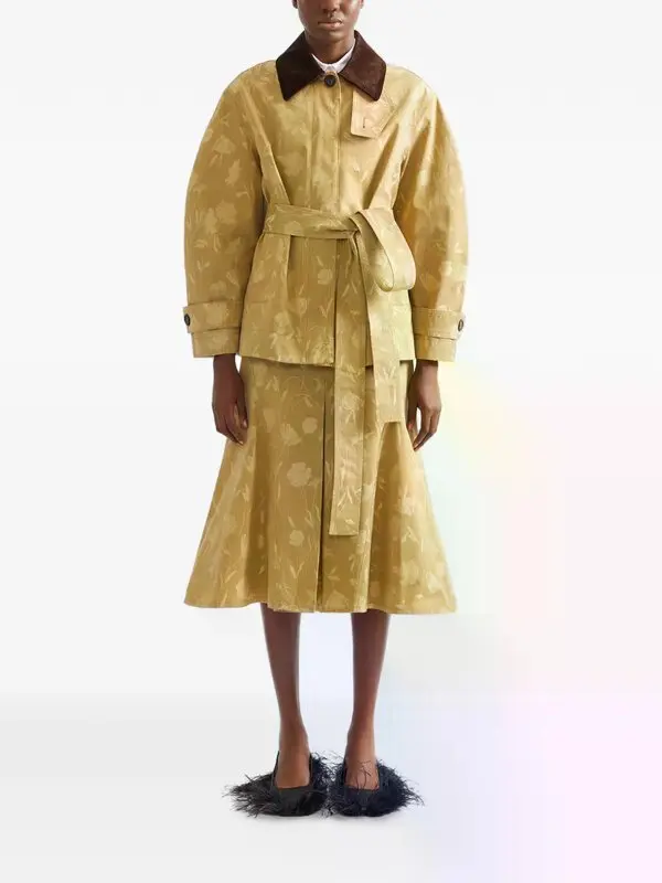 Erdem Poppy Jacquard Oversized Jacket