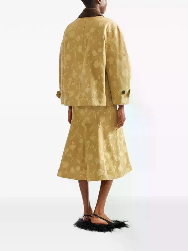 Erdem Poppy Jacquard Oversized Jacket