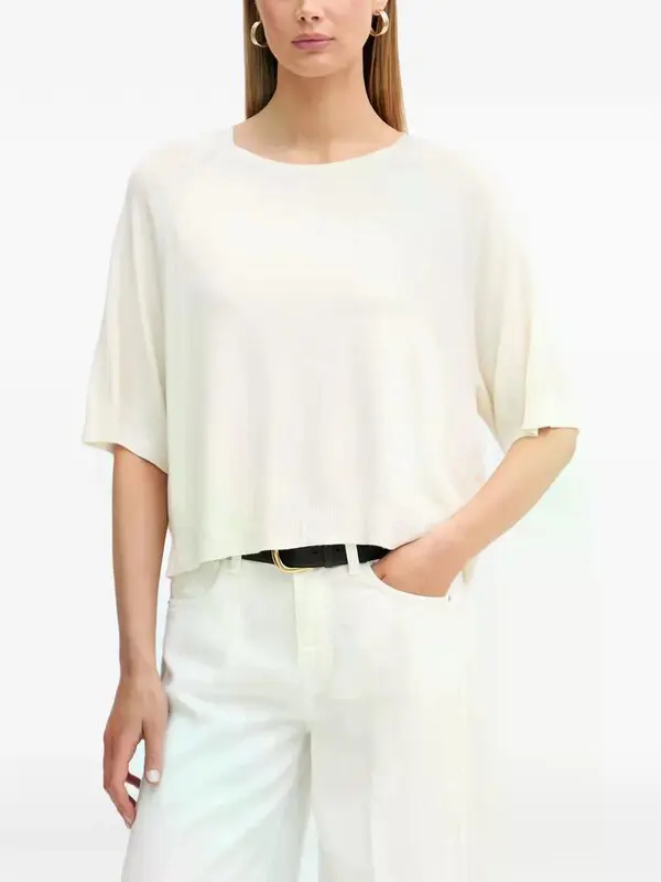 VICOLO Raglan-sleeve Fine-knit T-shirt
