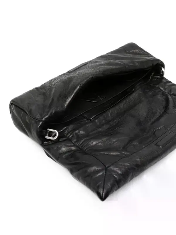 Rick Owens Logo-debossed Padded Leather Clutch Bag
