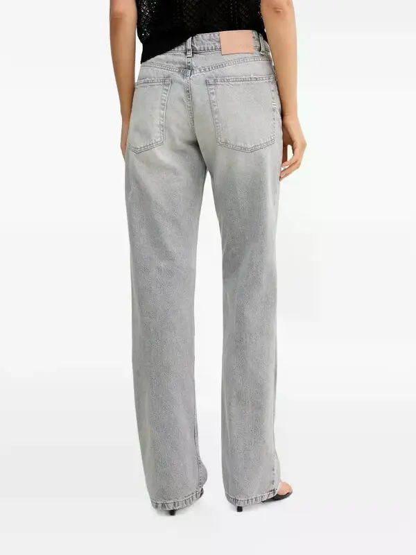 VICOLO Distressed Straight-leg Jeans