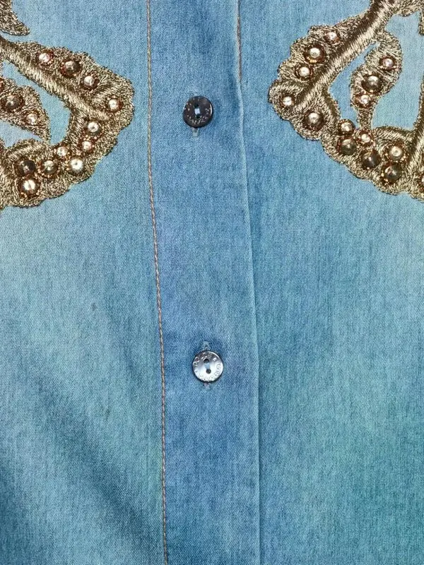 Dolce & Gabbana Embroidered Denim Shirt
