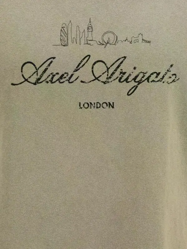 Axel Arigato Logo-print Washed T-shirt - Neutrals