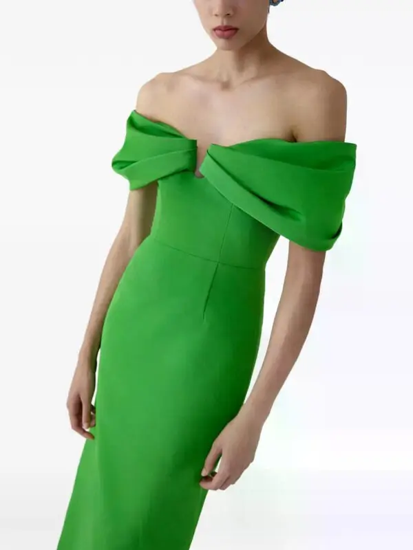 Carolina Herrera Off-shoulder Maxi Dress