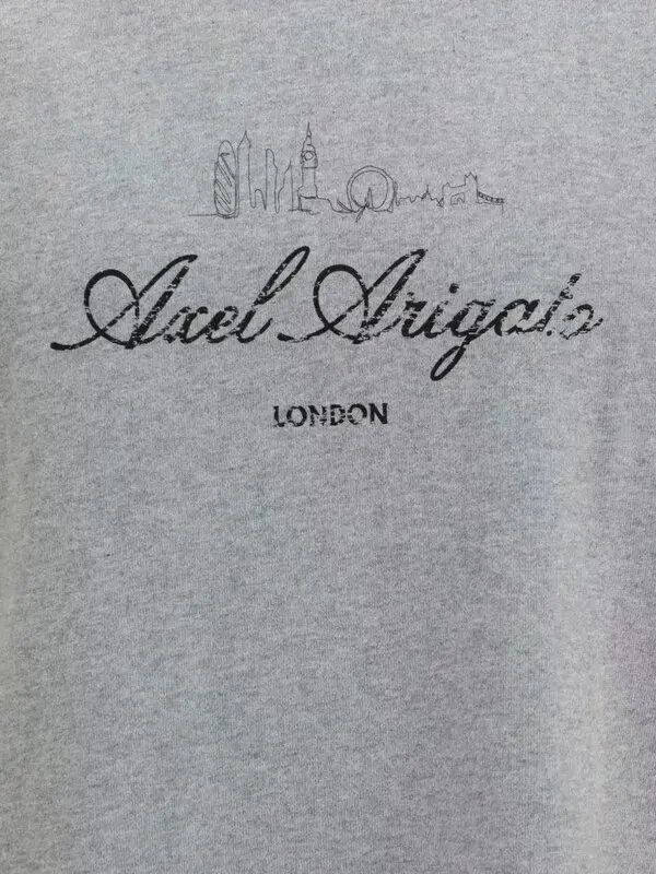 Axel Arigato Logo-print Cotton T-shirt - Grey