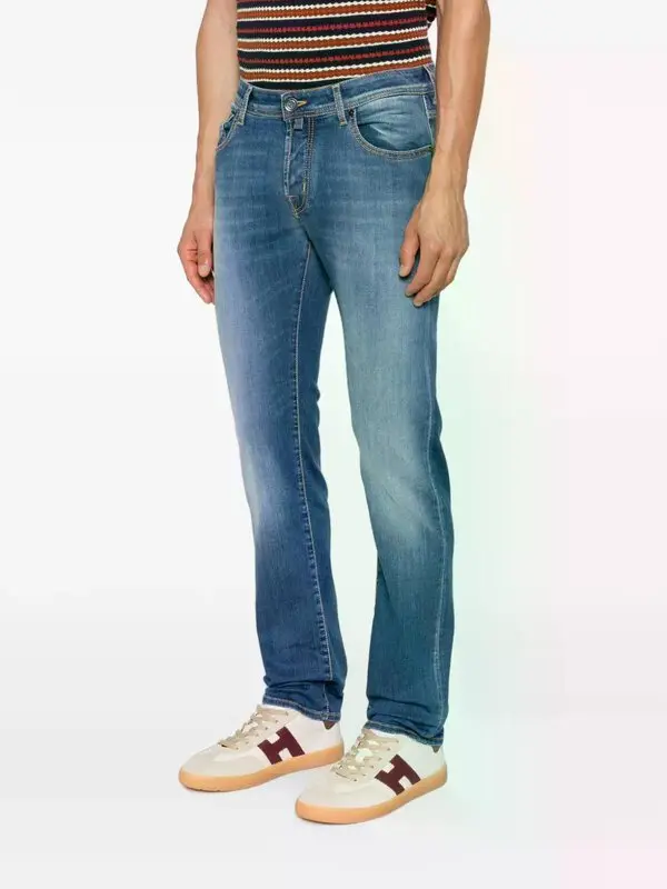 Jacob Cohen Faded Straight-leg Jeans - Blue