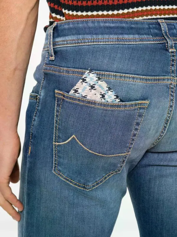 Jacob Cohen Faded Straight-leg Jeans - Blue