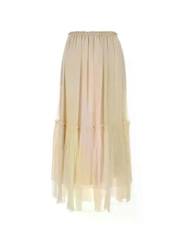 Chloé Ruffled Silk Maxi Skirt