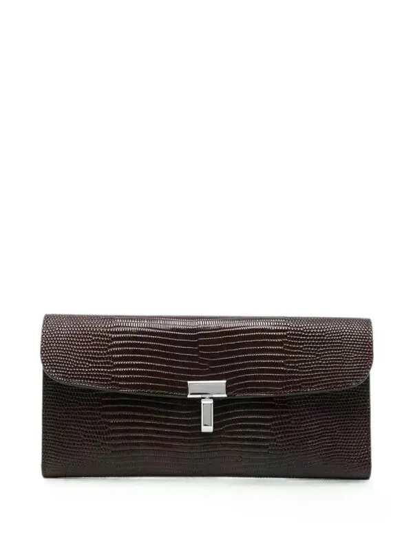 TOTEME T-lock-fastening Wallet - Brown
