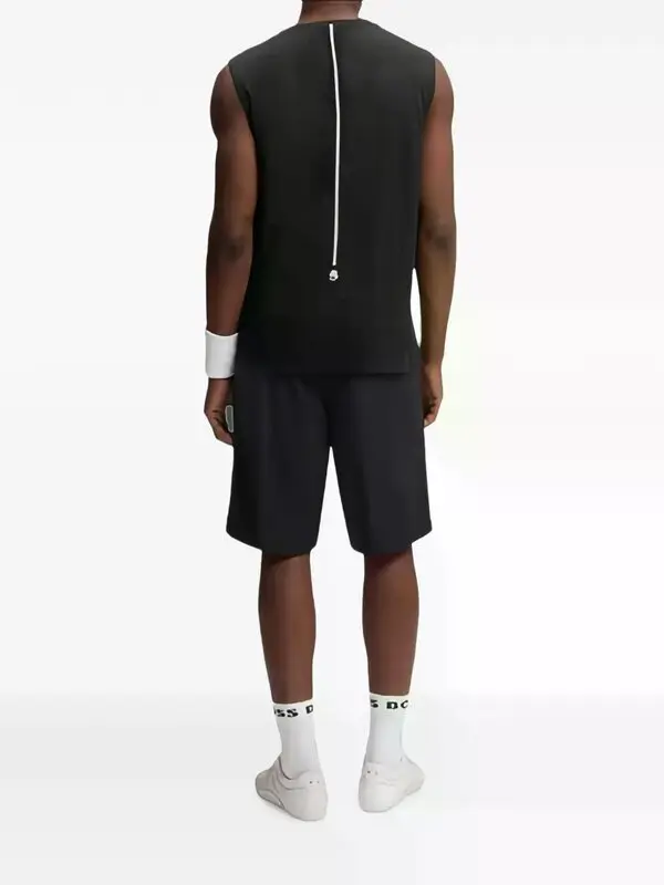 BOSS Logo Print Sleeveless Tank Top