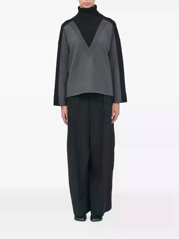MAISON MARGIELA Color-block Wool Sweater