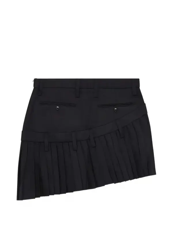 TORISHÉJU Asymmetric Mini Pleated Skirt