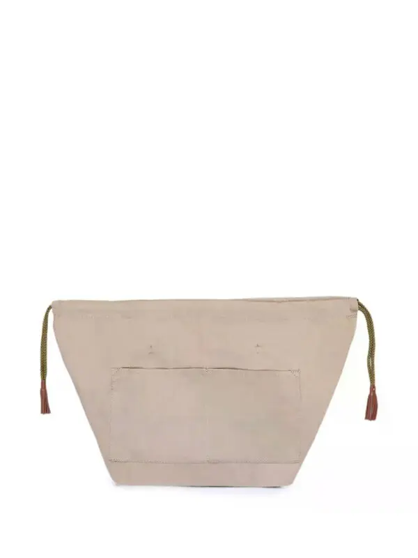 Dragon Diffusion Cotton Drawstring Clutch Bag - Neutrals