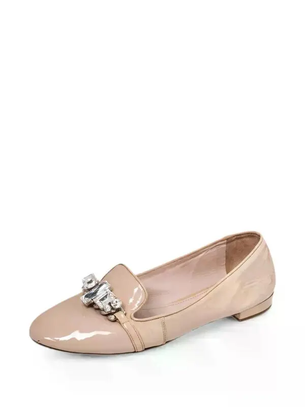Miu Miu Crystal-embellished Loafers