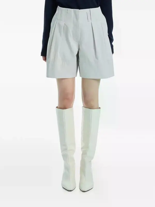 LOW CLASSIC Tuck-point Turn-up Shorts
