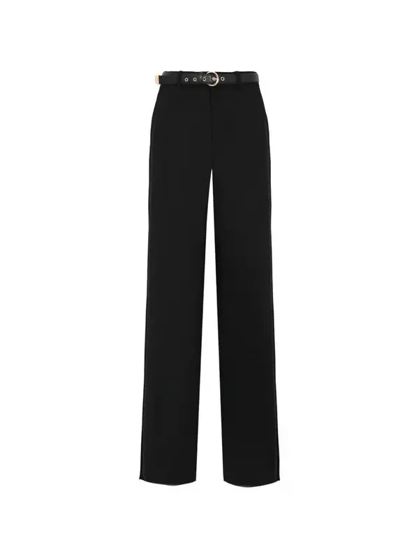 Max Mara Belted Wide-leg High-waisted Trousers