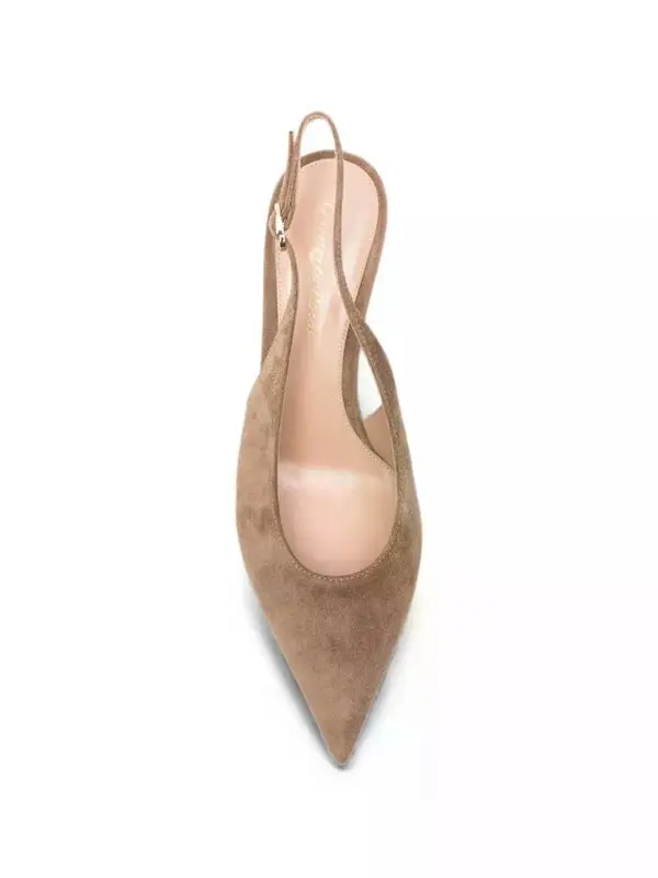 GIANVITO ROSSI Pointed-toe Slingback Pumps