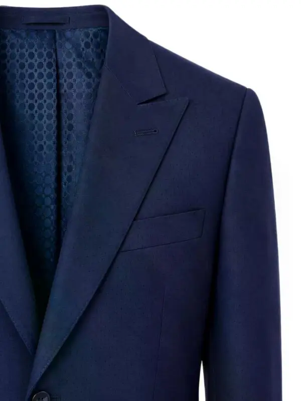 RAMON SANJURJO Peak-lapel Tailored Single-breasted Suit