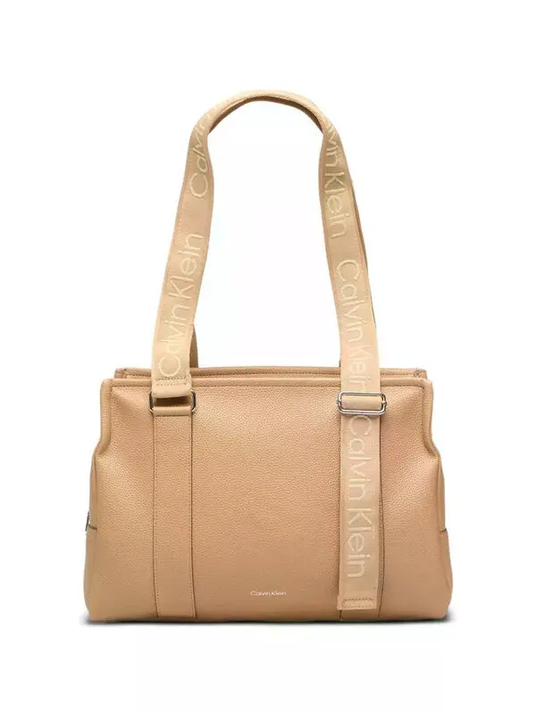 Calvin Klein Strap Pebbled-effect Tote Bag