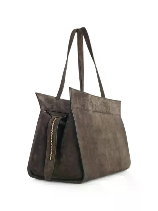 Khaite Crosby Suede Tote Bag - Brown