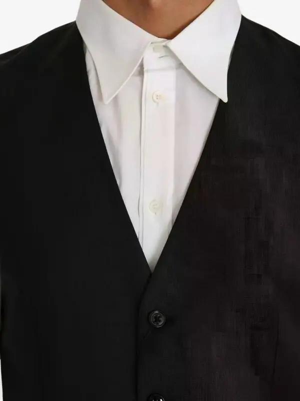 Dolce & Gabbana Wool V-neck Waistcoat