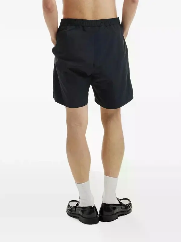 PALMES Logo Print Shorts - Black