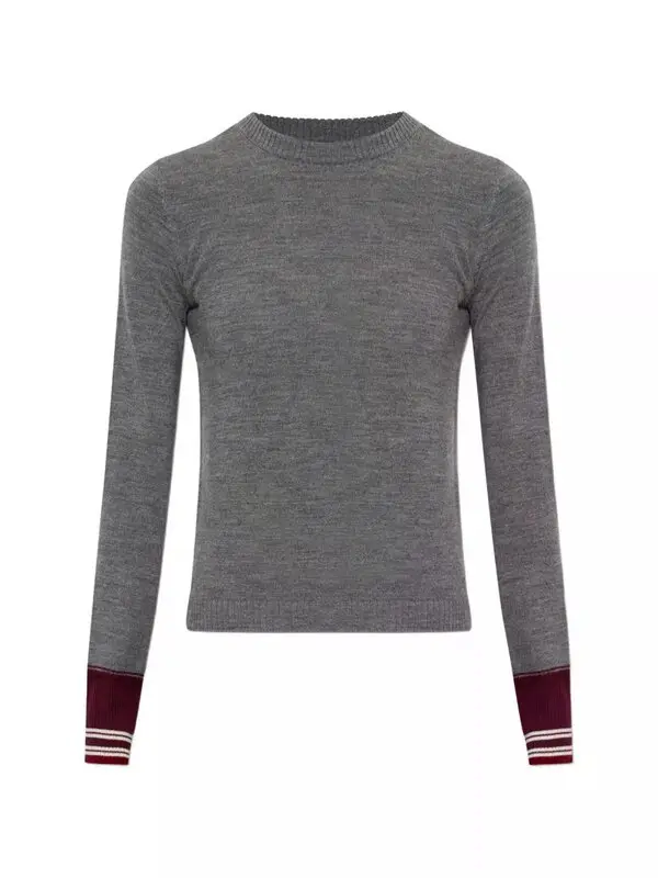 IRO PARIS Contrast Cuff Crew Neck Sweater