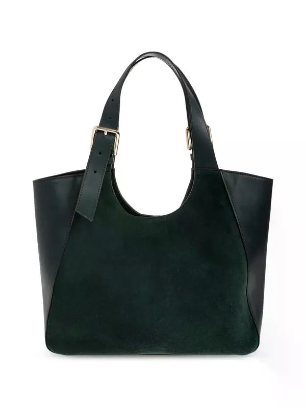 Furla Paneled Leather Shoulder Bag - Green