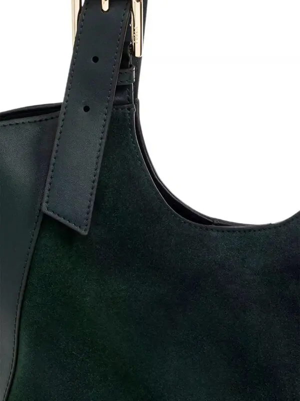 Furla Paneled Leather Shoulder Bag - Green