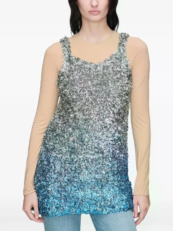 MAISON MARGIELA Tinsel-yarn Knit Tank Top