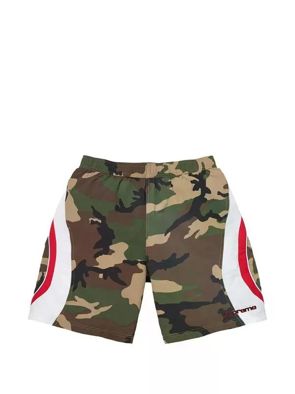 Supreme Camouflage Print Paneled Shorts