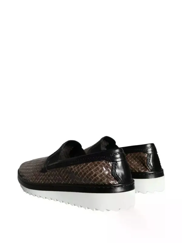 Dolce & Gabbana Woven Leather Slip-on Sneakers