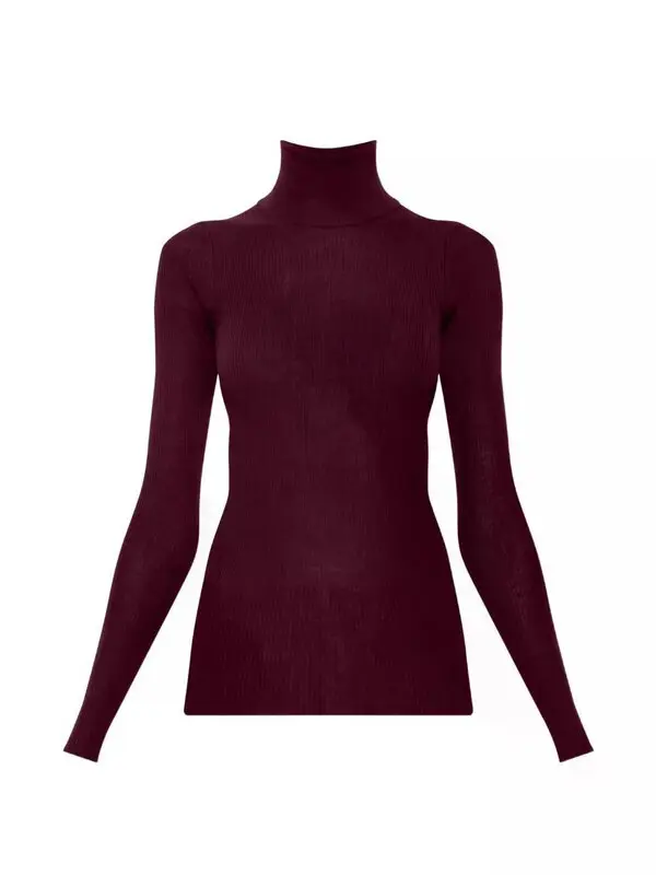 JIL SANDER Ribbed Knit Wool Sweater