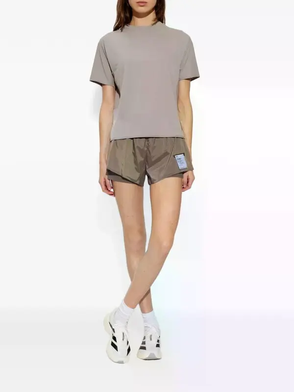 Satisfy Auralite Uv T-shirt With Grid Texture Panelling