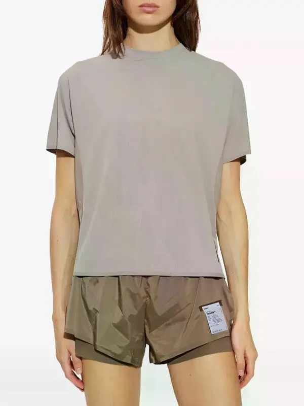 Satisfy Auralite Uv T-shirt With Grid Texture Panelling