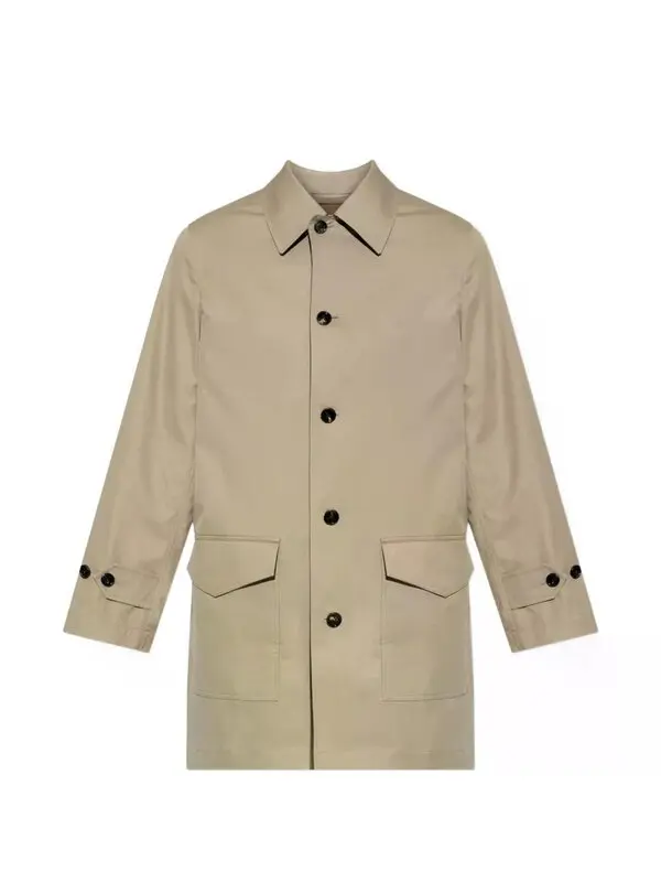 Burberry Meadowbank Single-breasted Cotton Coat