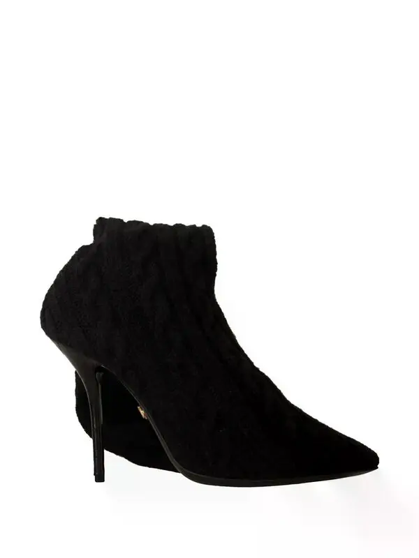 Dolce & Gabbana Cable-knit Knee-high Boots