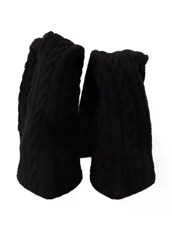 Dolce & Gabbana Cable-knit Knee-high Boots