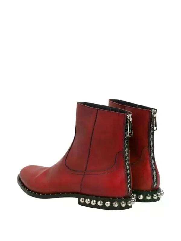 Dolce & Gabbana Studded Leather Ankle Boots