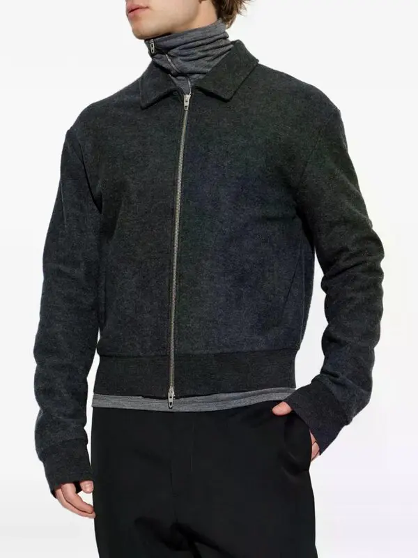 JIL SANDER Zip-up Bomber Jacket