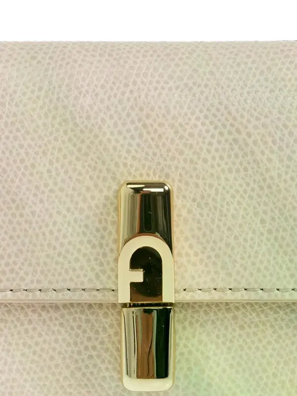 Furla Logo-plaque Pebbled-leather Wallet