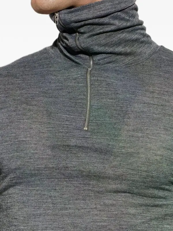JIL SANDER Quarter-zip Long Sleeve Sweater
