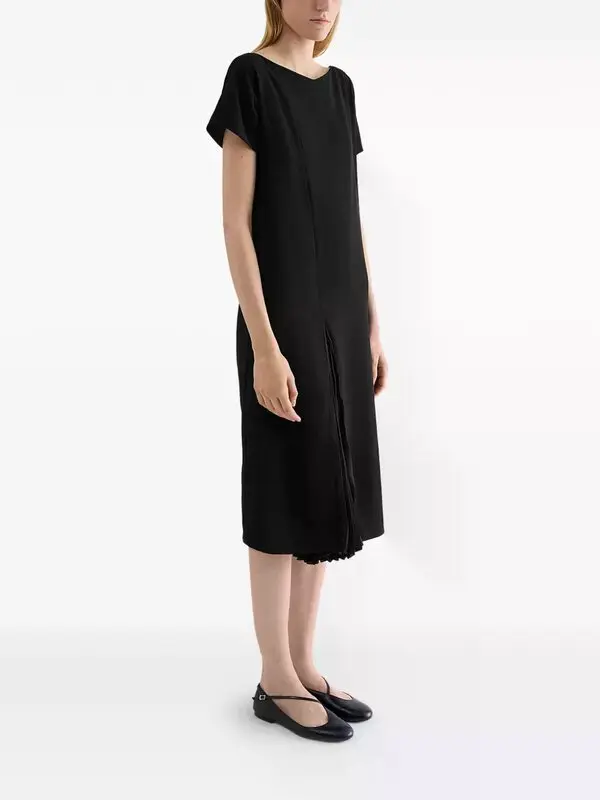 JIL SANDER Pleated Wool Dress