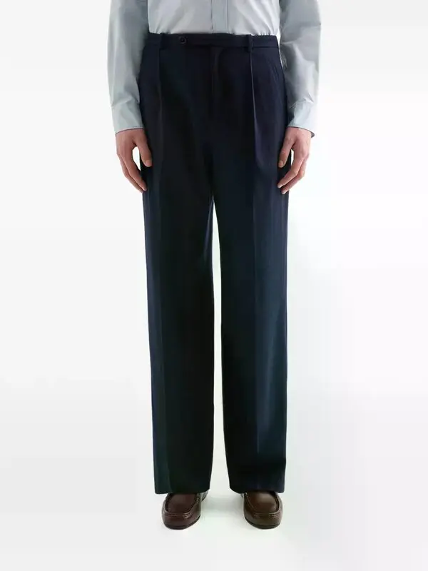 JIL SANDER Wool Flannel Trousers