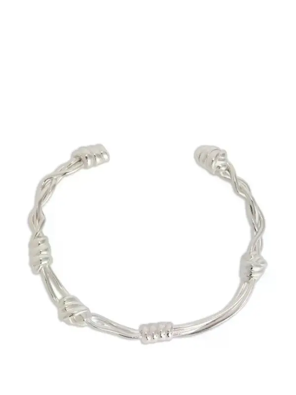 JIL SANDER Tone Tangle Bracelet - Silver